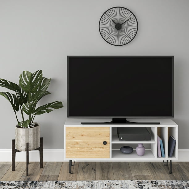 Ada Home Decor Furniture for TVs up to 53" 2 Tier White Oak Arven ...