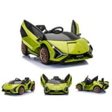 TOBBI 12V Licensed Lamborghini Sian Kids Ride on Car W/ Remote Control ...