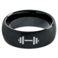 Tungsten Weightlifting Barbell Weight Band Ring 8mm Men Women Comfort ...