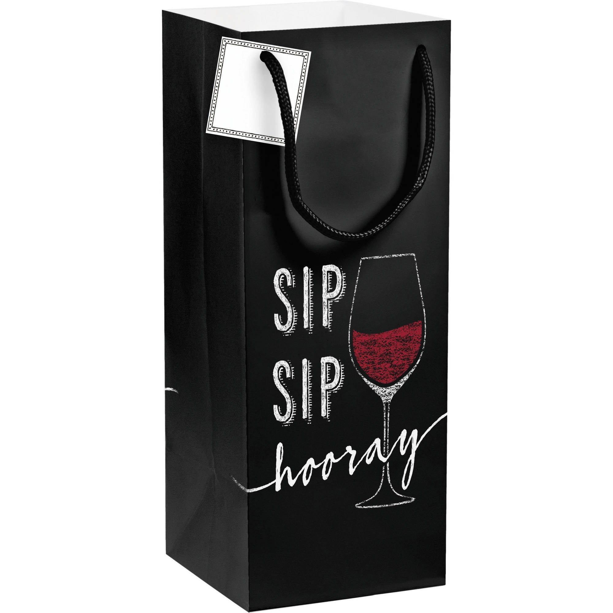 Creative Converting Sip Sip Hooray Wine Gift Bag, 1-Pack - Walmart.com