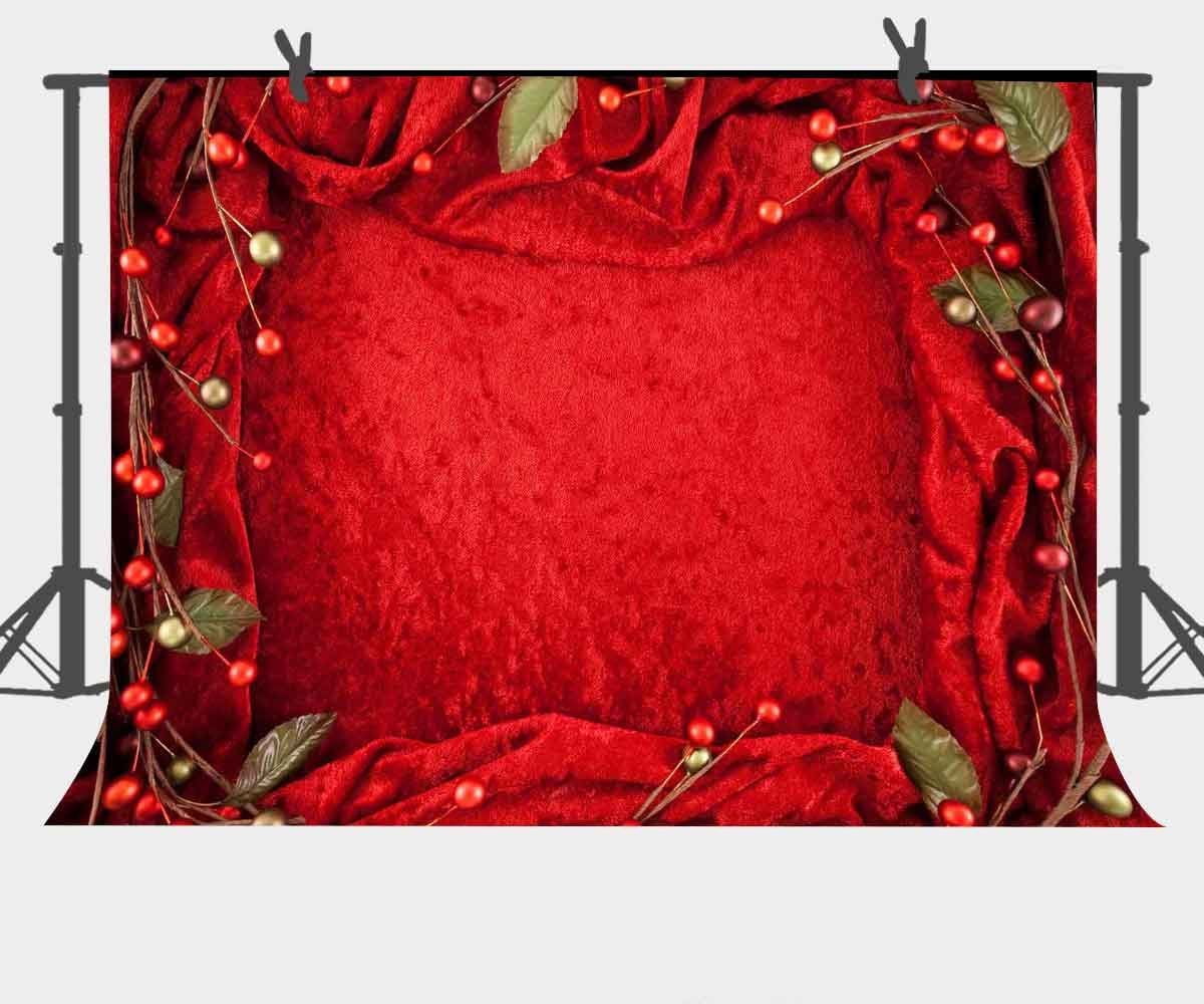 Background 7x5ft Pure Red Photography Backdrop Studio Photo Props ...