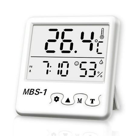 ZheElen LCD Digital Indoor Wall Hanging Temperature Humidity Meter Home ...