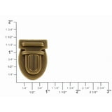 T3016 Antique Brass, Tuck Lock, Solid Brass-LL - Walmart.com