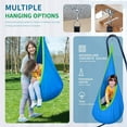 Clackibukvyz Sensory Kids Pod Swing Chair, Hanging Hammock for Indoor ...
