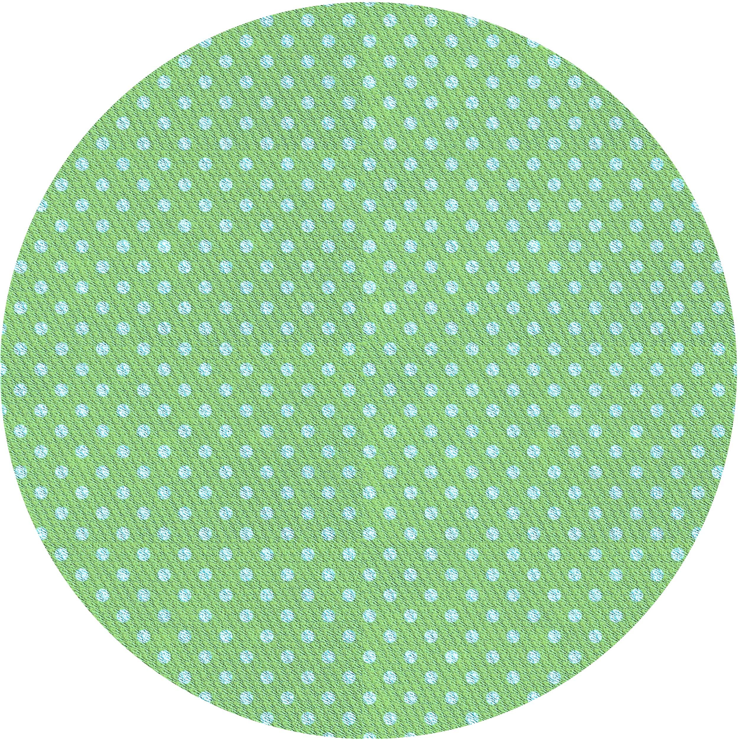 Ahgly Company Indoor Round Patterned Jade Green Area Rugs, 8' Round ...