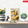 8x12 Inch Metal Wall Art, Still Life Citrus Fruit Bowl Impressionist ...