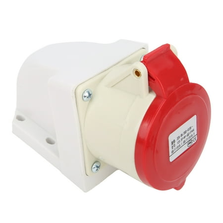 Industrial Socket, IP44 Waterproof Wall Mount 3P+N+E 5Pin Socket 380 ...