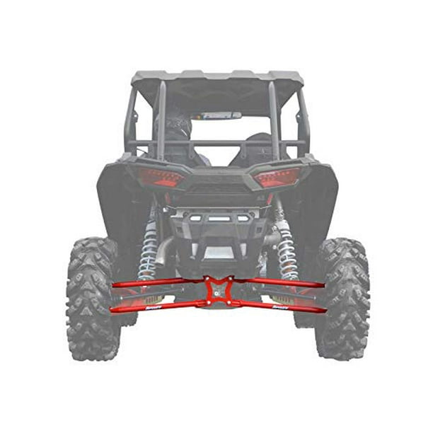 SuperATV Heavy Duty Round Tubed Rear Radius Arms/Rods for Polaris RZR ...