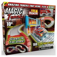 Ontel Magic Tracks Dinosaur Set, LED Toy Car with 9ft Glow in Dark Race ...