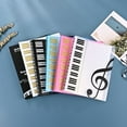 chengsi 40-Pages Piano Score Holder A4 Music Book Clip Sheet Note File ...