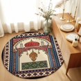 Archway Columns Round Living Room Rugs 6 ft, Vintage Ethic Traditional ...