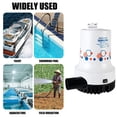 Heavy Duty Plastic Boat Bilge Water Pumps 12V Or 24V For Narrow Spaces ...