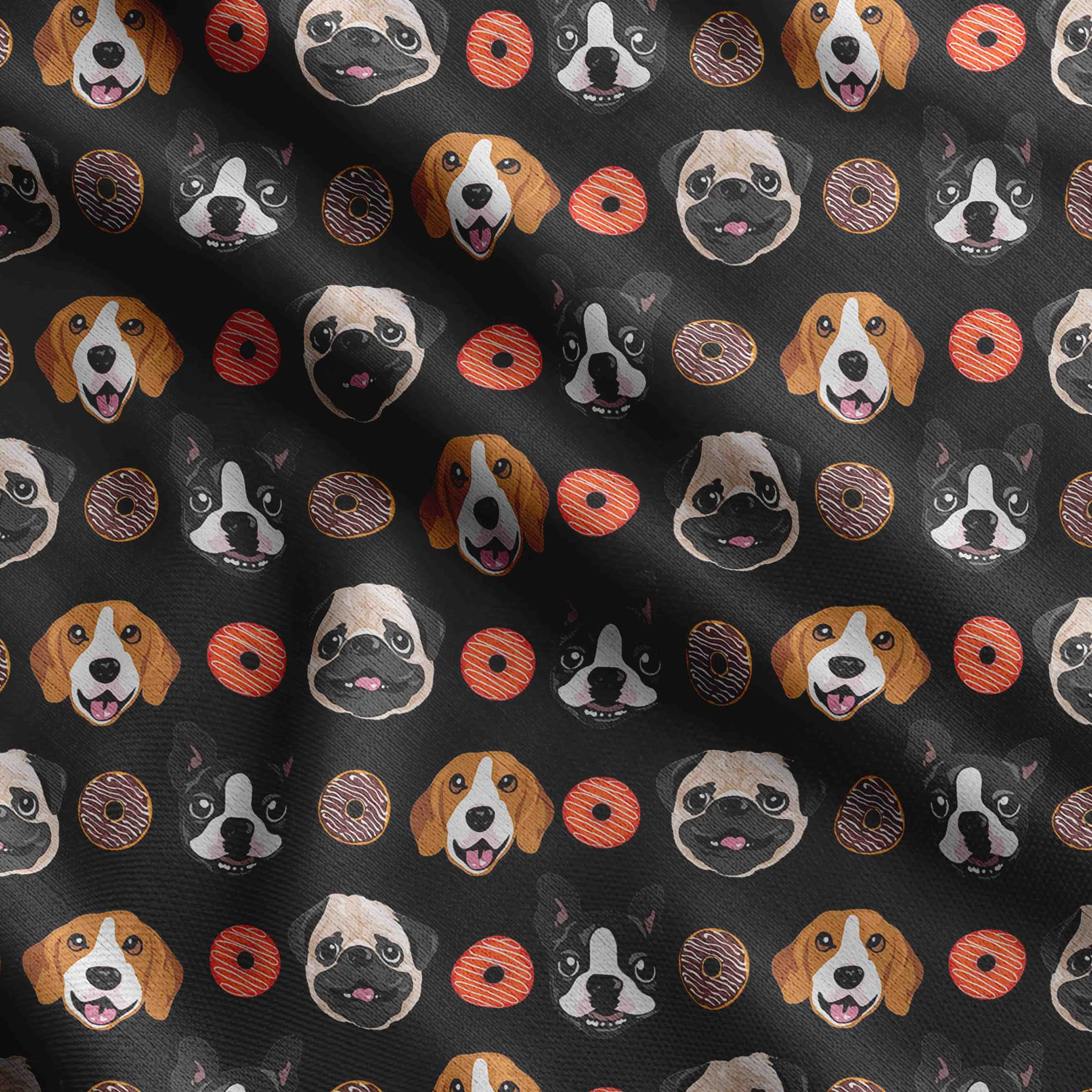 Soimoi Dog Print,Cotton Cambric, Quilting Fabric Sold by The Yard 42 ...