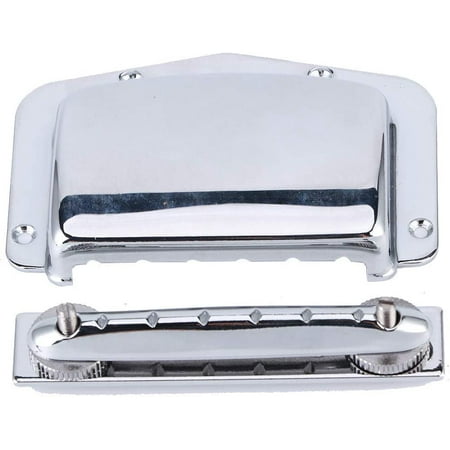 Bridge for 6 String Electric Guitar,Adjustable Fixed Archtop Tailpiece ...