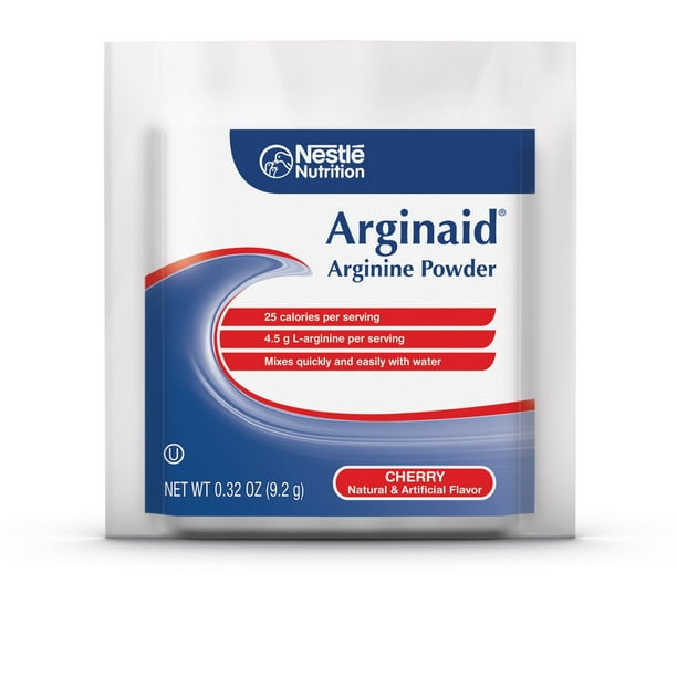 Arginaid Arginine Supplement, Cherry Flavor .32 oz. Individual Packet ...