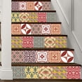 6Pcs Irregular Pattern Tile Floor Stair Sticker Bathroom Kitchen Decor ...