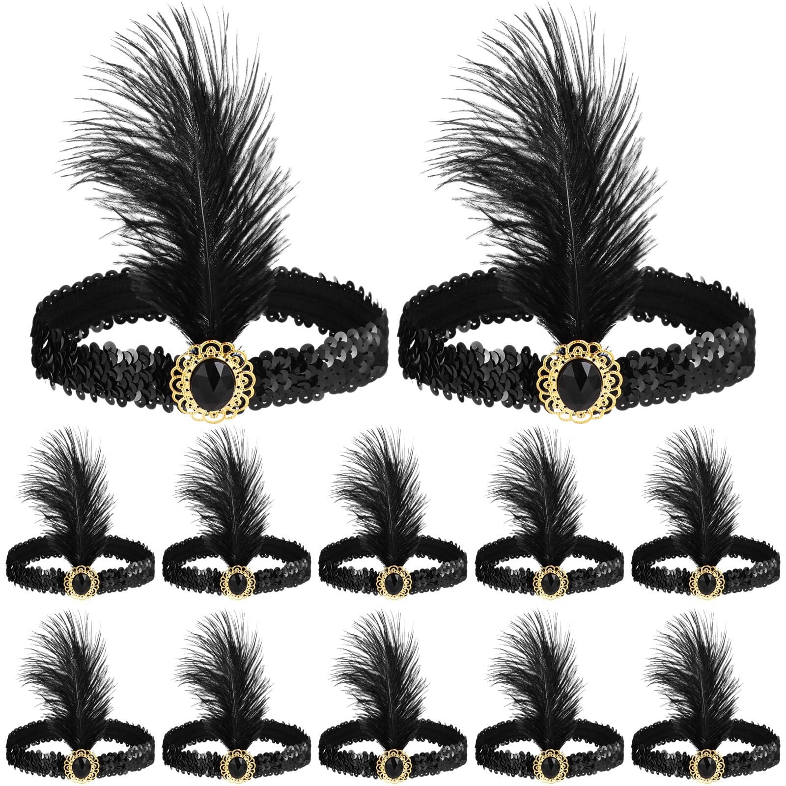 Click here for Dollcube 12 Pcs 1920s Flapper Headbands  Vintage B... prices