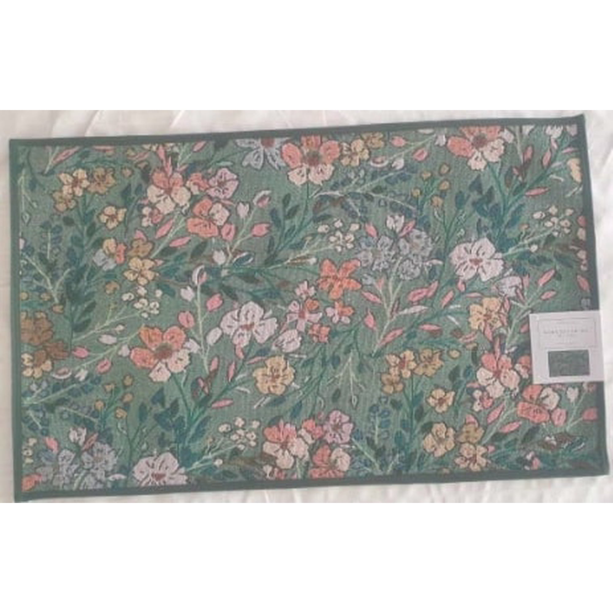 Click here for Home Decor Inc Garden Floral Tapestry Kitchen Mat... prices