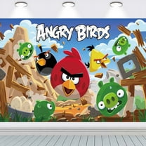 Angry Birds Backdrop Banner Party Supplies Poster Movie Theme ...