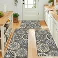 Ileading 3 Piece Boho Kitchen Rugs Set with Non Slip Runner, Washable ...