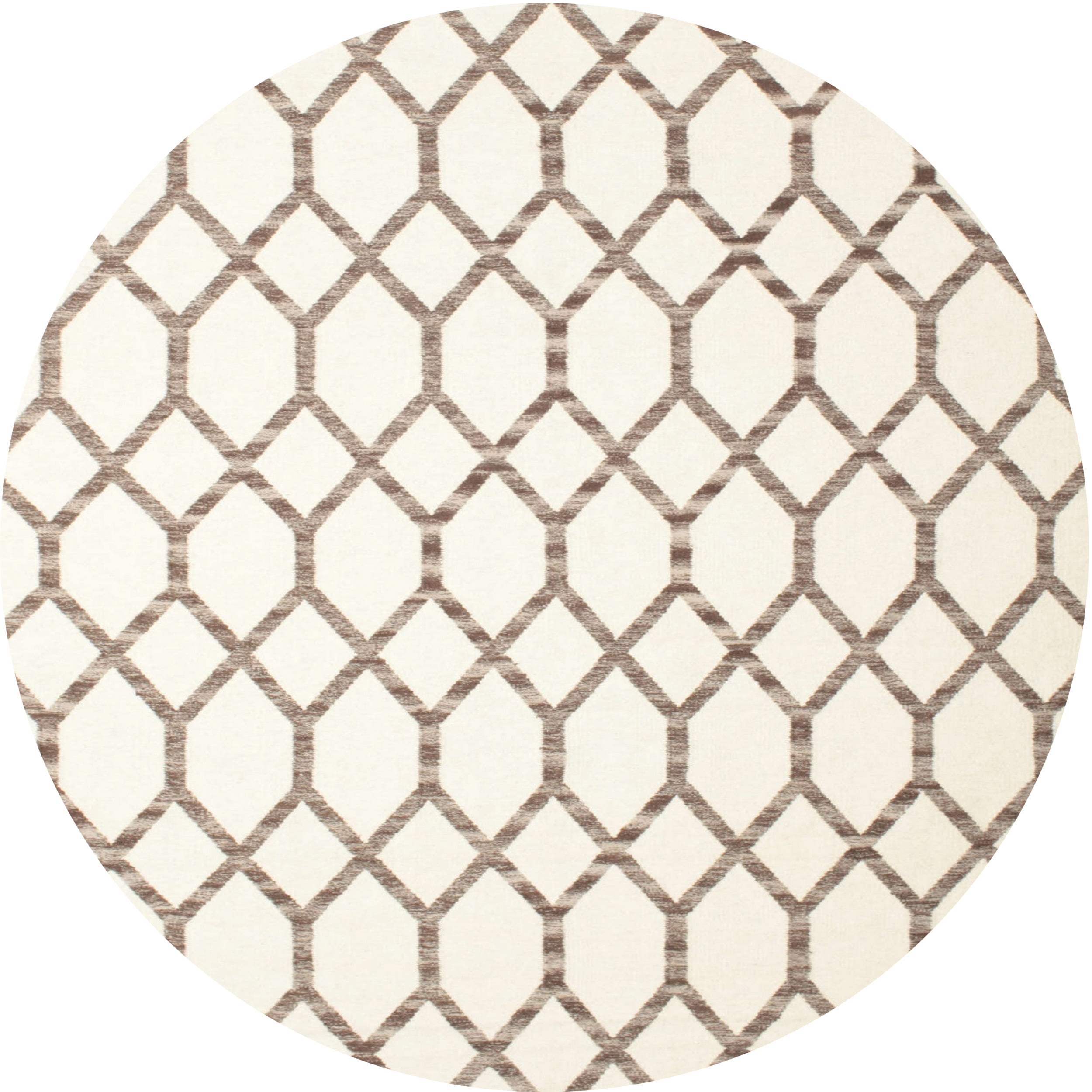 Ahgly Company Indoor Round Contemporary Blonde Beige Terrilis Area Rugs ...