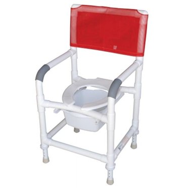 MJM International 118-3TW-FLS-SQ-PAIL Shower Chair with Front Flip Up ...