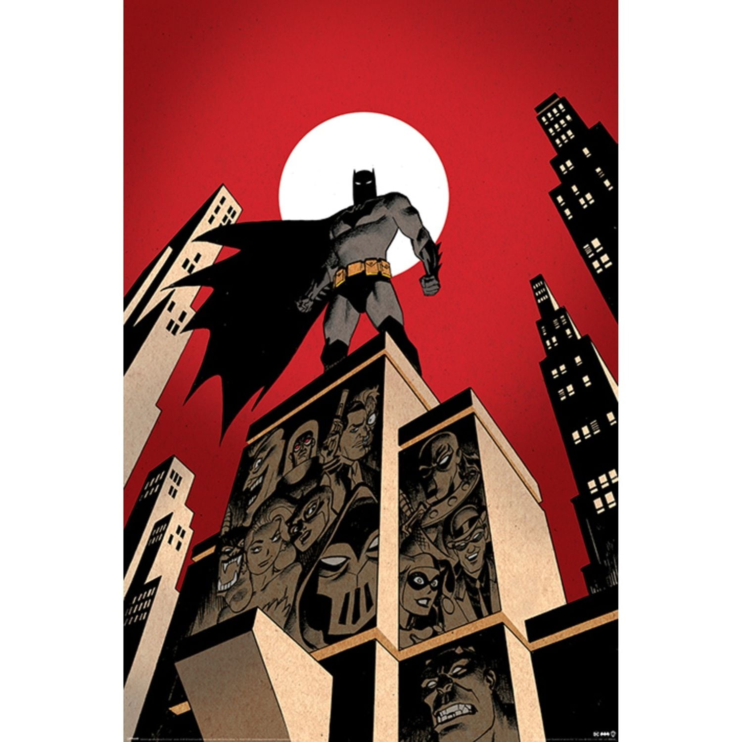Click here for Batman Villain Skyline Poster 91.5cm X 0.1cm X 61c... prices