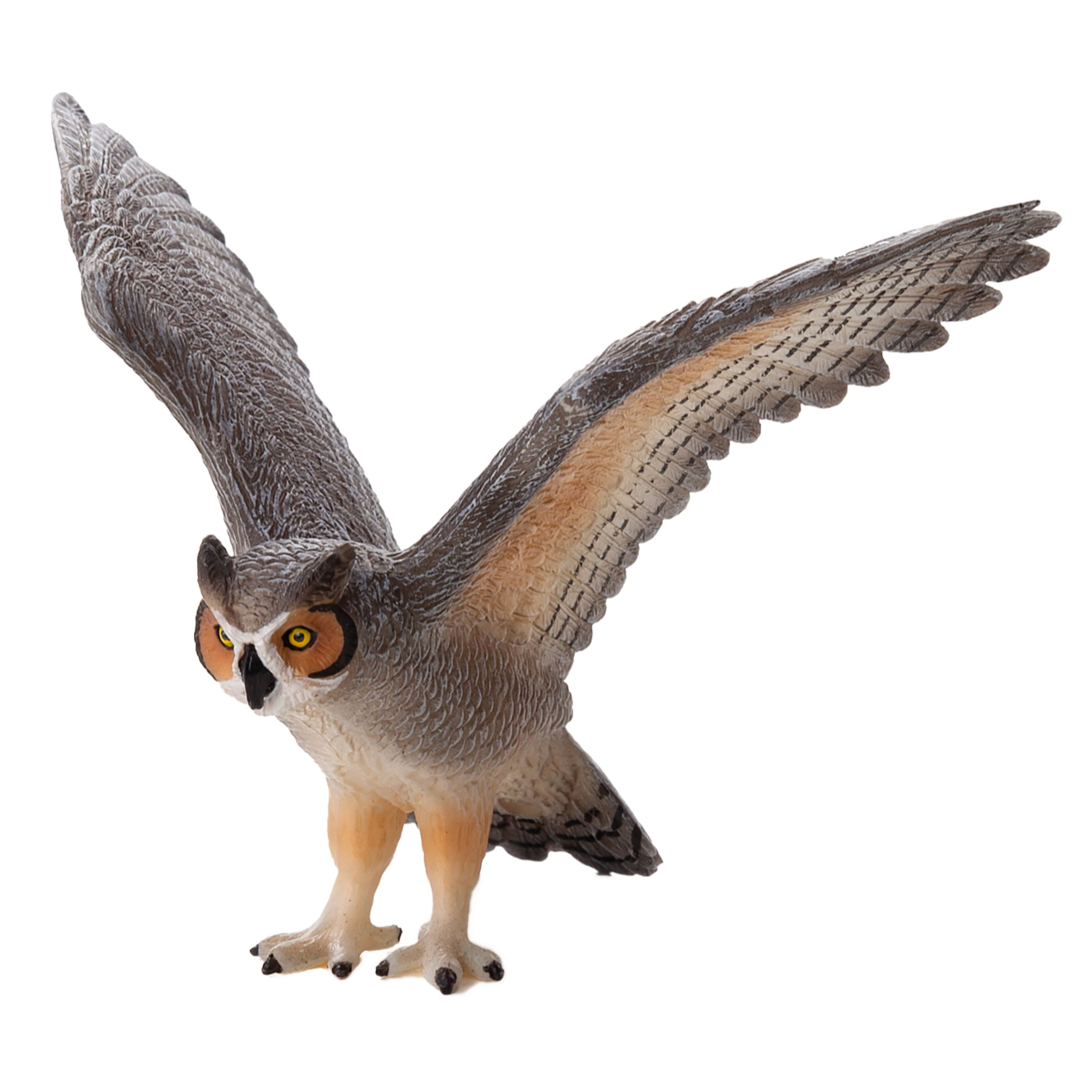 MOJO - Realistic International Wildlife Figurine, Great Horned Owl ...