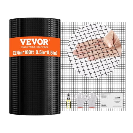 VEVOR Hardware Cloth, 48" x 100' Galvanized Wire Mesh Roll - Walmart.com