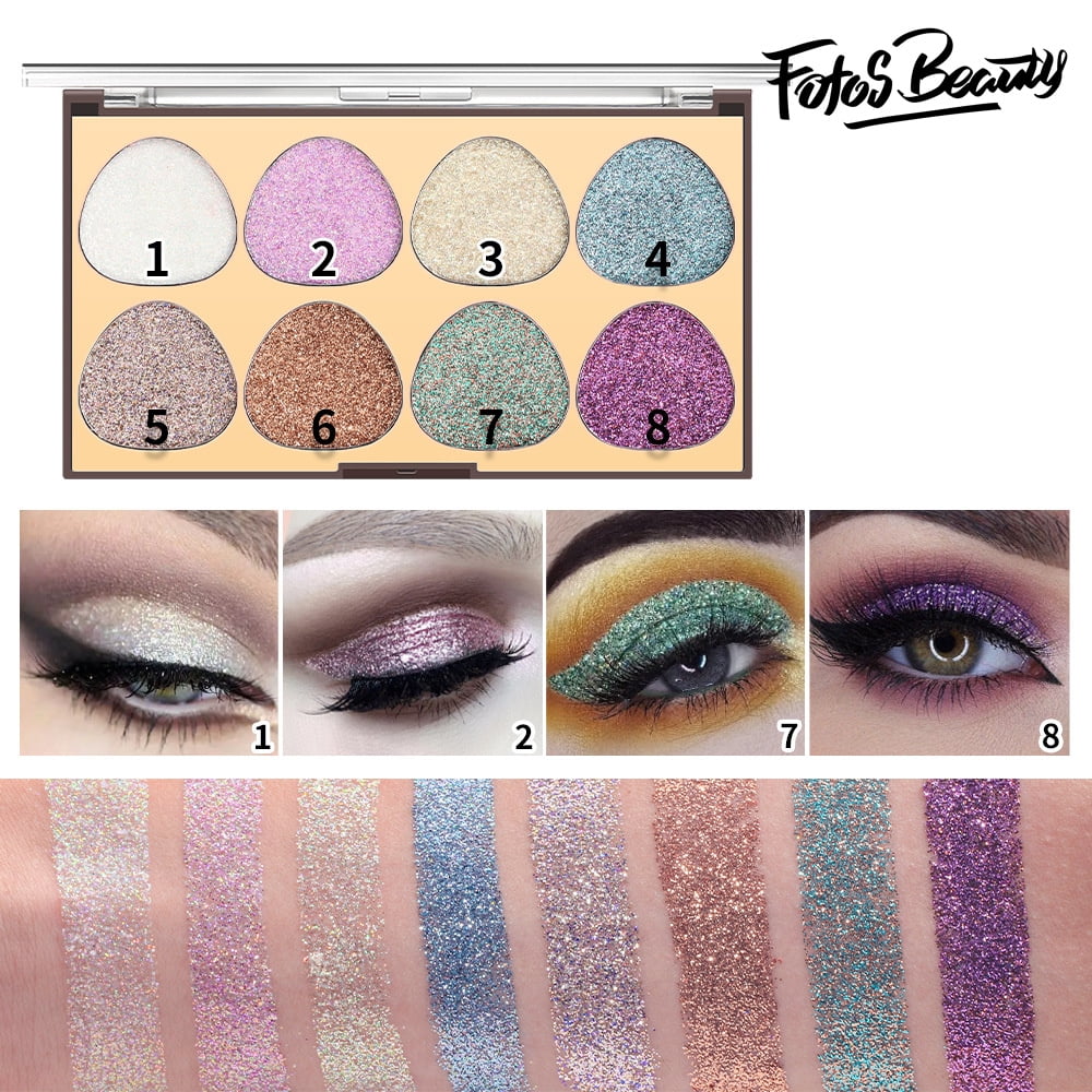 Fofosbeauty 8 Colors Eyeshadow Palette, Long Lasting Multi Reflective ...