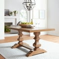 My Texas House Grove Trestle Dining Table, Warm Brown - Walmart.com