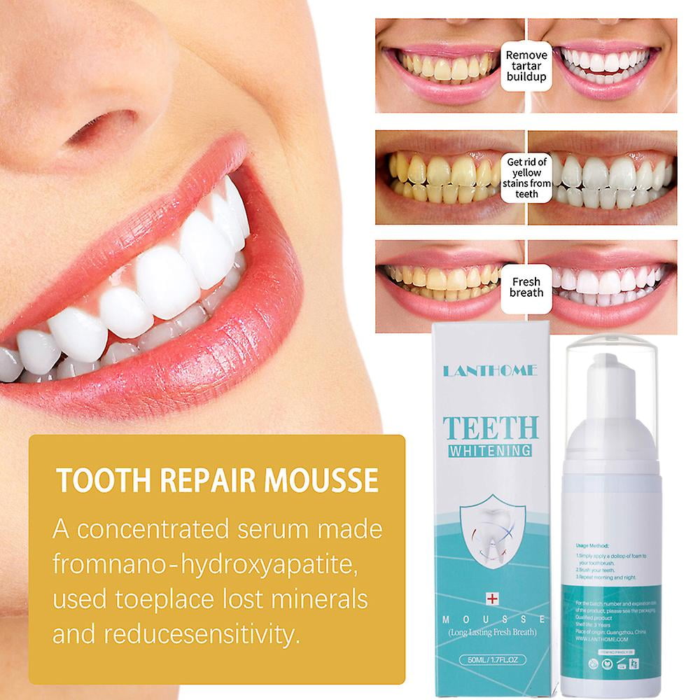 Teeth Whitening Toothpaste Mousse Foam Deep Cleansing Dissolve Tooth ...
