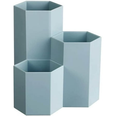 Plastic Hexagonal Pen Holder Pencil Storage Box Brush Holder Organizer ...