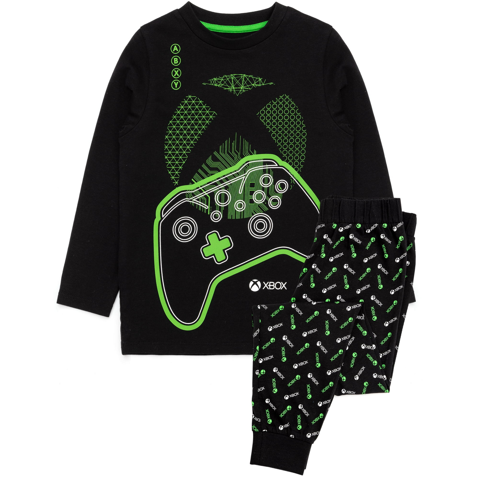 Click here for Xbox Boys Black Logo Long Sleeve Long Leg Pyjama S... prices