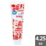 Great Value Red Decorating Icing, 4.25 oz for Desserts, Cupcakes, Cakes ...