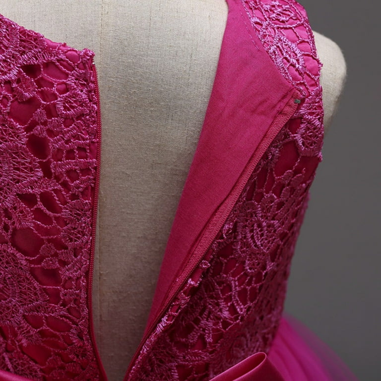 Dark Watermelon Color Dress