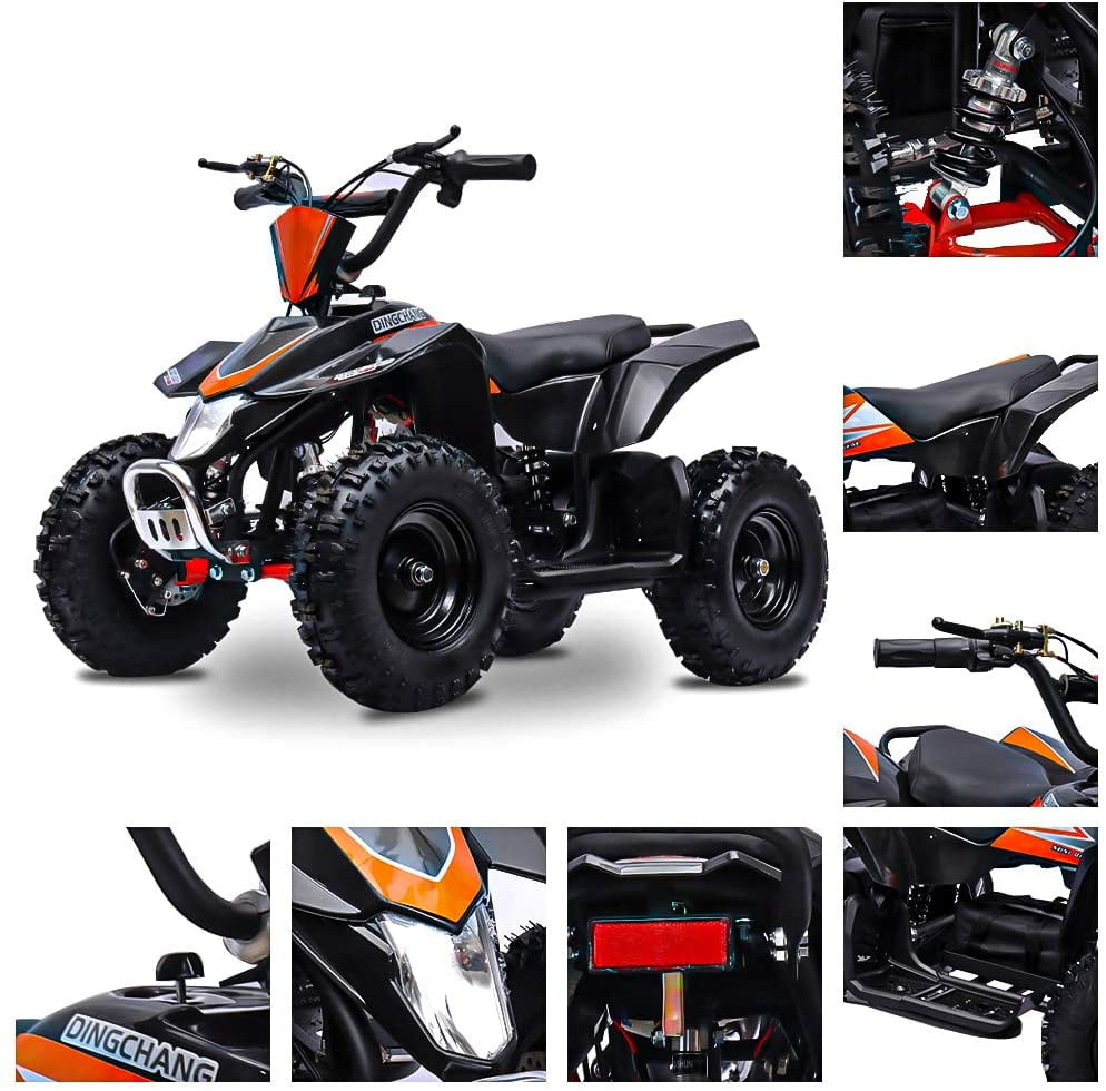 Electric Kids Mini ATV Off Road Quad Sahara on 350W 24V, Black ...