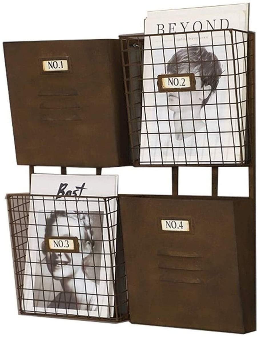 Magazine Holder,Wall Mount Newspaper and Magazine Holder Rack ...