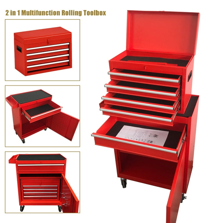 Seizeen Rolling Tool Boxes On Wheels, Drawers Tool Chest, 52% OFF