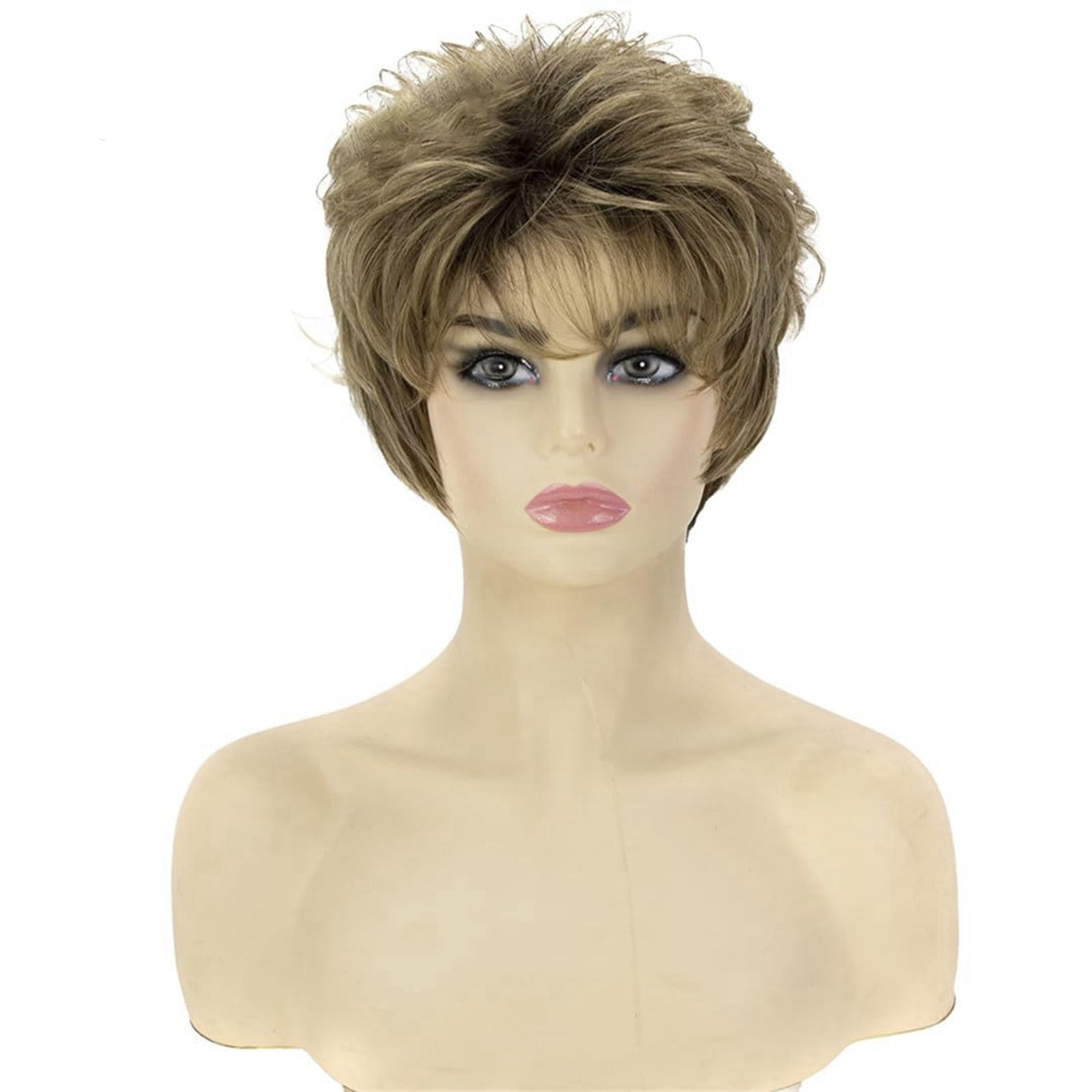 Click here for Wifklsiipg Fashionable White Wig Womens Short Curl... prices