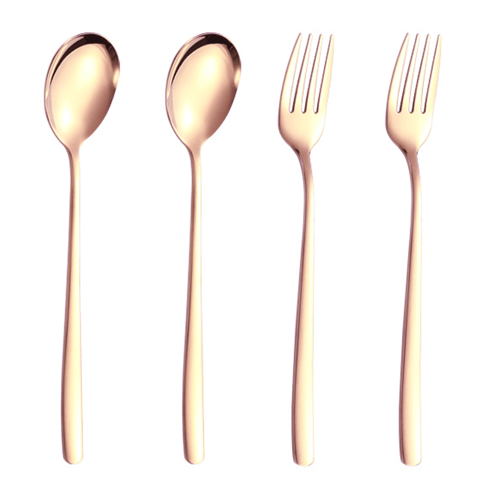 Colorful Dinner Forks Set of 4, Modern Muticolorful Flatware Forks ...