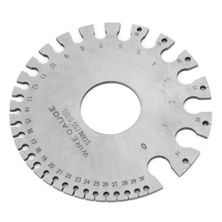 Ruler Diameter Gauge Stainless Steel Wire Gauge Diameter 0-36 Round ...