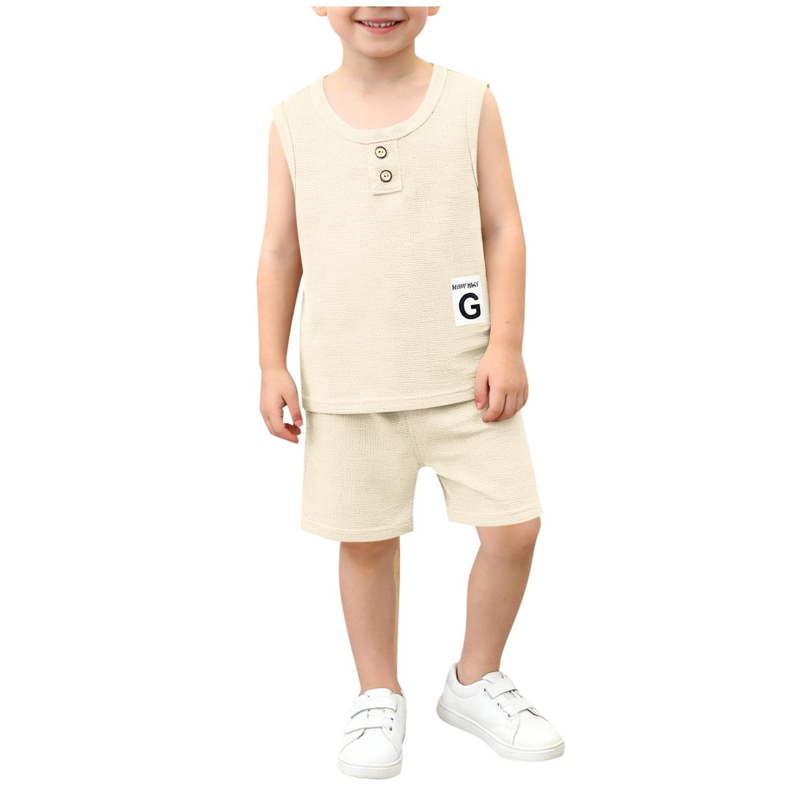 Click here for Unbranded Boys Shorts Set For Kids 2-Piece Summer... prices