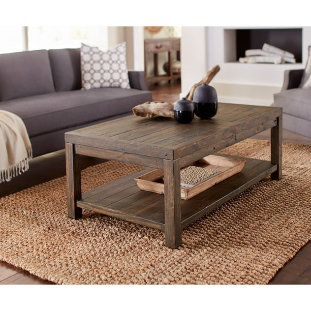 Modus Craster Reclaimed Wood Rectangular Coffee Table - Walmart.com