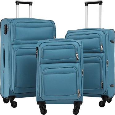 Rolite Rover 3-Piece Spinner Expandable Luggage Set - Grey - Walmart.com