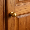 12 Pack Brushed Gold Kitchen Cabinet Knobs Single Hole Dresser Knobs Cabinet Door Handles and ...