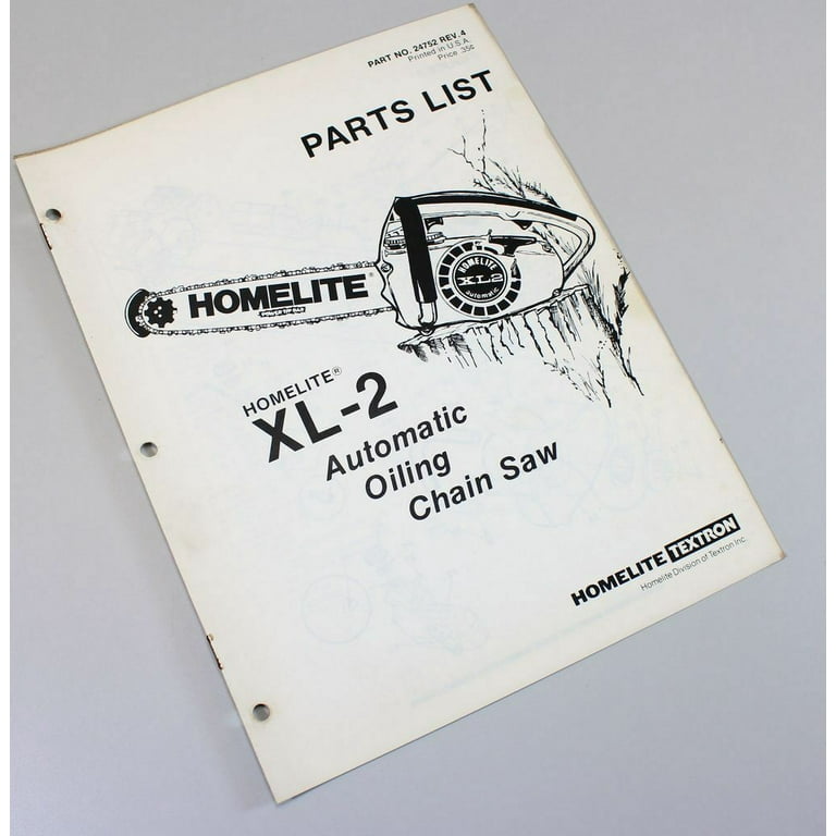 Homelite Xl2 Parts Diagram Homelite XL2 Parts List And Diagram