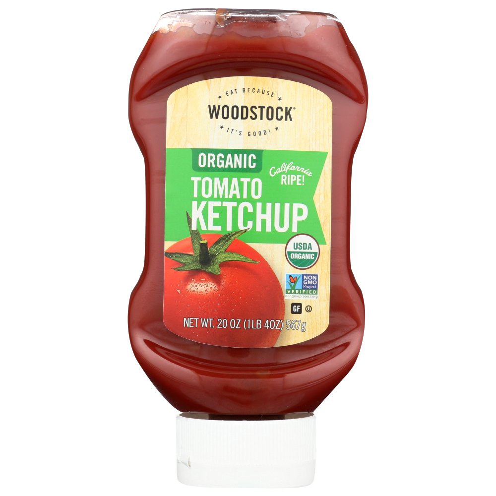 Woodstock Organic Ketchup, Tomato, 20 Oz. - Walmart.com - Walmart.com