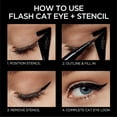 Loreal Paris Infallible Flash Cat Eye Waterproof Brush Tip Liquid Eyeliner Black