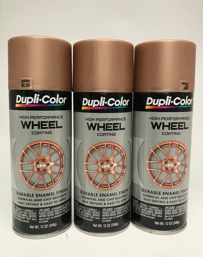 Duplicolor HWP109 - 3 Pack Wheel Coating Spray Paint Rose Gold - 12 oz ...